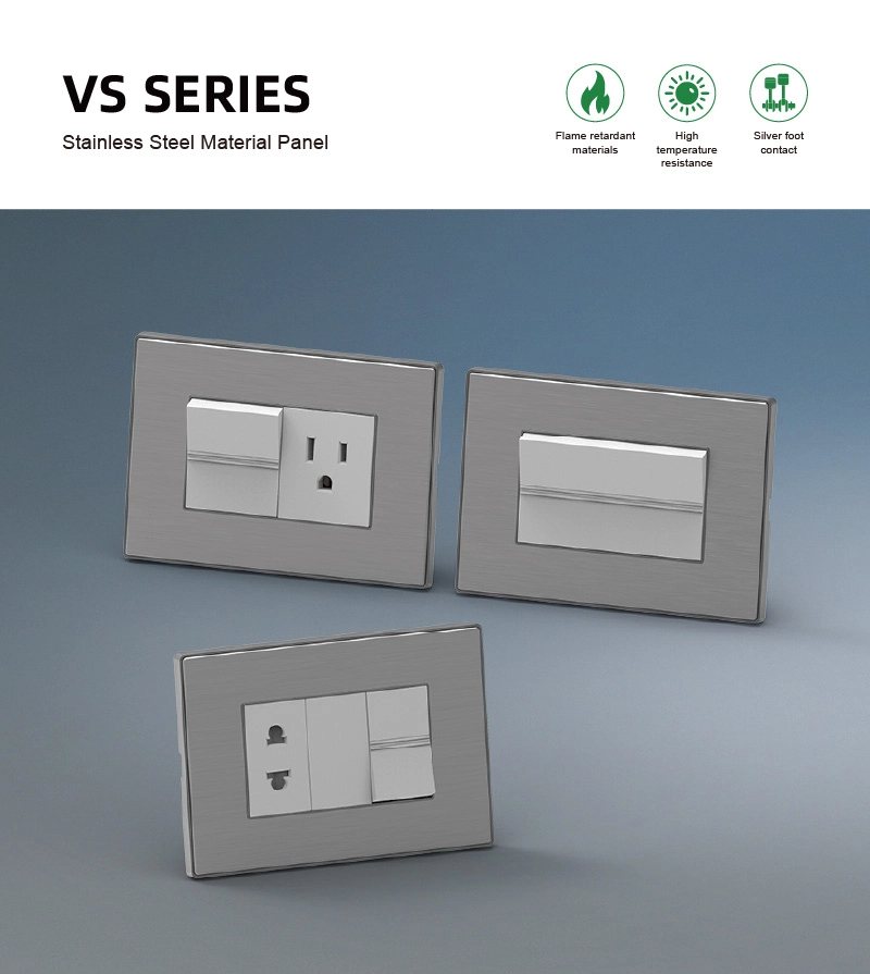 Interruptor y enchufe de pared OEM: Disponible en acero inoxidable, PC ...