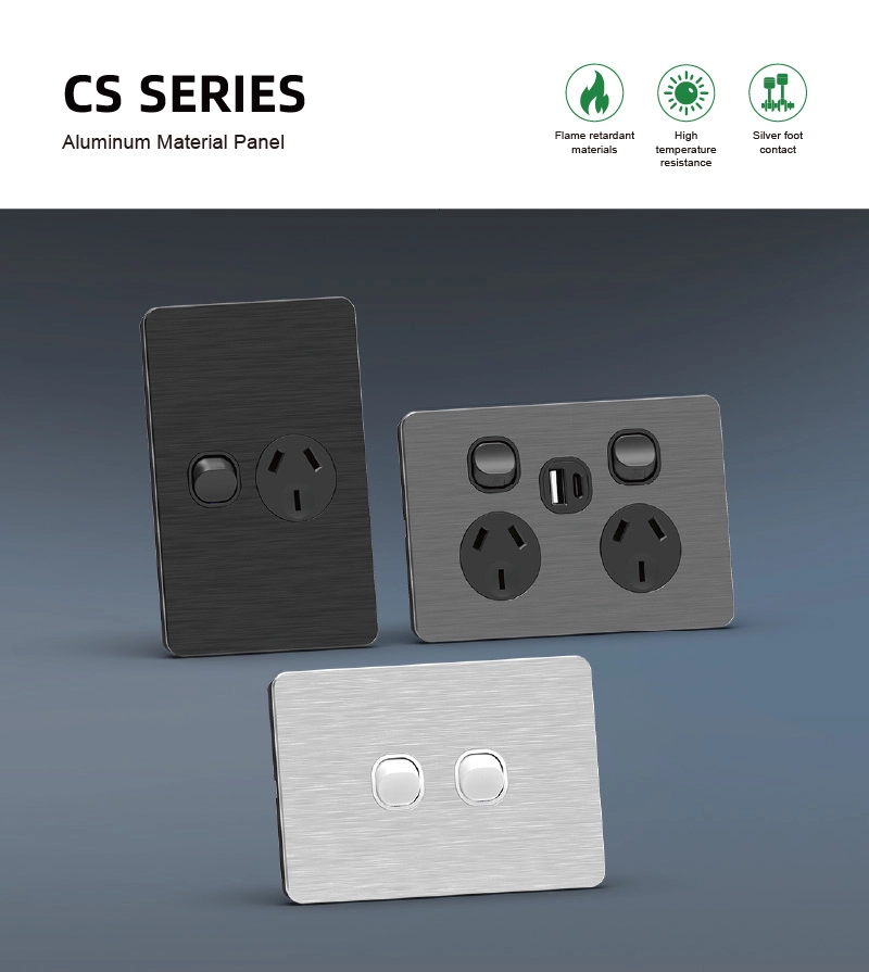 OEM Wall Switch & Socket: Available in Stainless Steel, PC, Acrylic ...